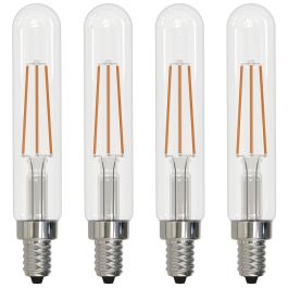 Bulbrite 862782 LED4T8/30K/FIL-4PK LED Filament Pack of (4) 4.5 Watt ...